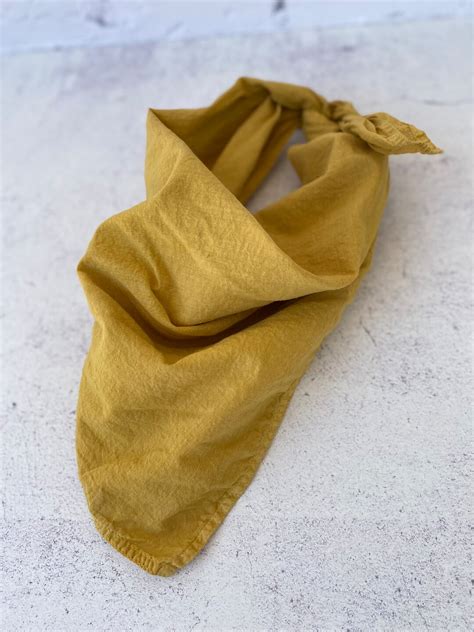 100 Organic Cotton Bandana Natural Dye Hand Dyed Large 24x24