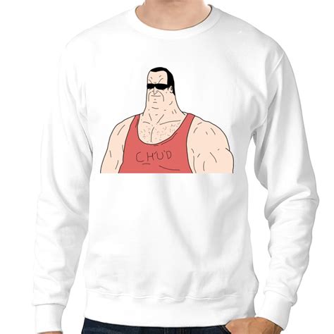 Chud Wojak Meme Sweatshirts Sold By Ian Stephens Sku 4141532 45
