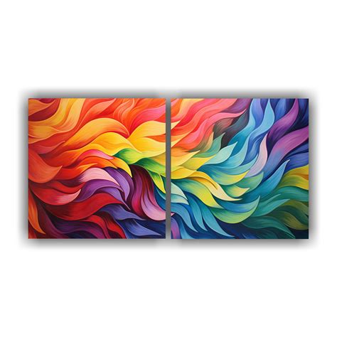 Ripley CUADROS ABSTRACTOS DE COLORES PARA DORMITORIO CON 120X60 CM