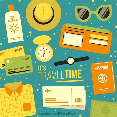 Passport Elements Vectors And Illustrations For Free Download Freepik