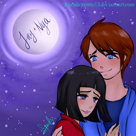 Ninjago Jay Nya Under The Blue Moon By Kuraikitsune13 On Deviantart