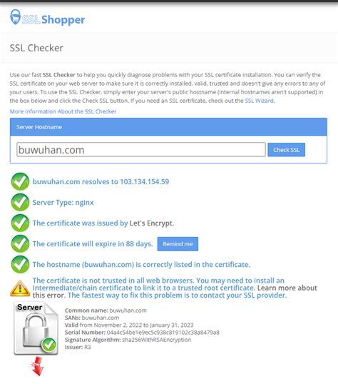 Ssl Cert Issue The Certificate Is Not Trusted In All Web Browser Aapanel Free Hosting