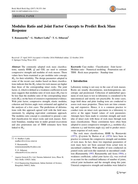 Modulus Ratio And Joint Factor Concepts Pdf Youngs Modulus Strength Of Materials