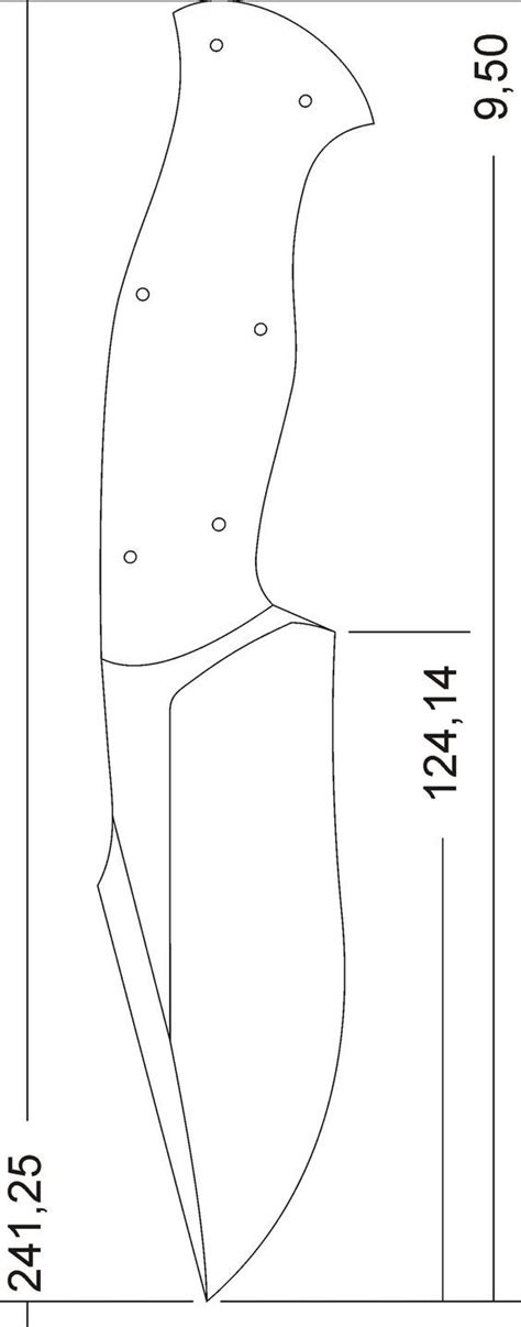 Full Size Bushcraft Knife Template Content Calendar Template