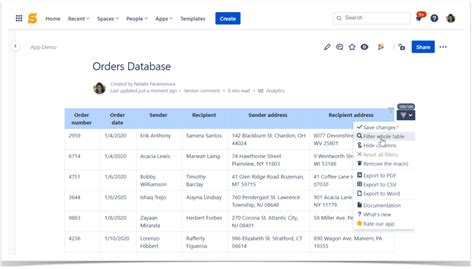 two minute how to filtering tables in confluence cloud stiltsoft