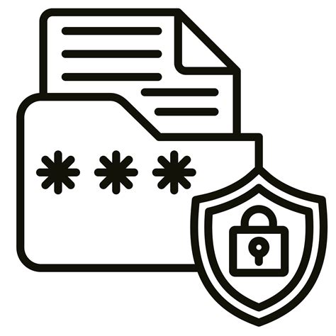 Data Encryption Icon Line Vector Illustration 39885428 Vector Art At