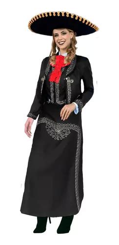 Traje De Charro Para Mujer Completo Negro Ghoulish Envío Gratis