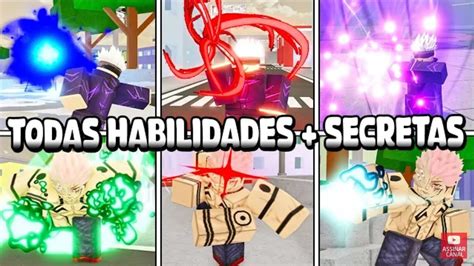 Todos As Habilidades Secretas Do Jujutsu Shenanigans Roblox Youtube