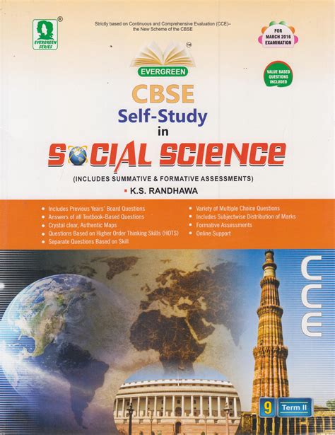 Cbse Self Study In Social Science Term 2 Class 9 Includes