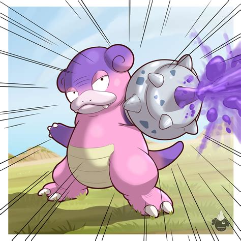 Artstation Slowbro With Slowbro X Megaman