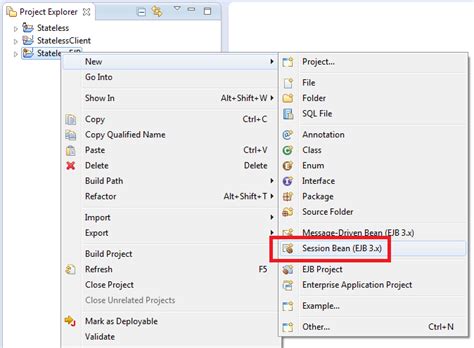 Beispiel Stateless Session Bean