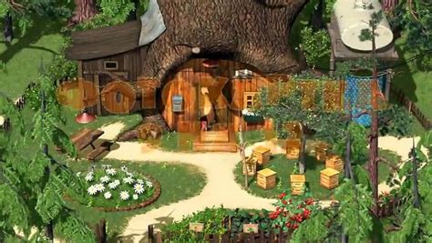 Masha And The Bear 2015 Nice View Bear House Dp Wallpaper Masha And