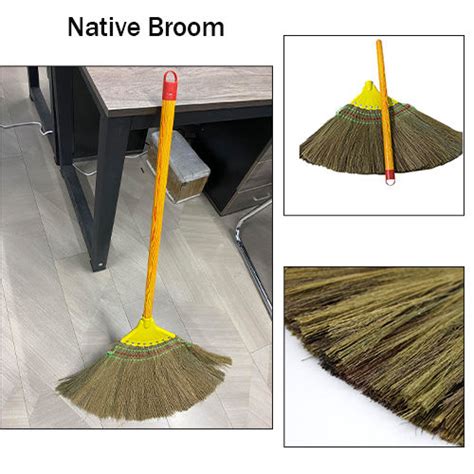 Soft Broom Double Sewing Handmade Native Walis Tambo Household Cleaner
