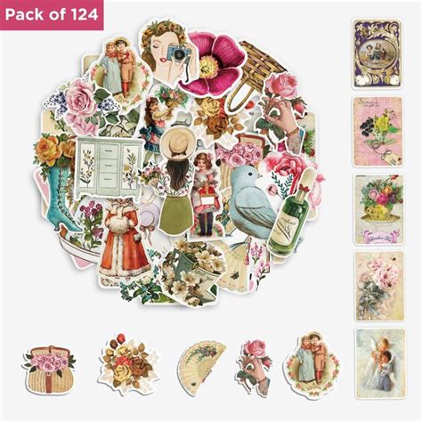 Journal Stickers Pack Of 124 Journal Supplies For Journalling And