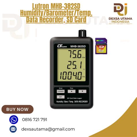 Lutron Ht 3007sd Humiditytemp Pt Dexsa Utama Indonesia