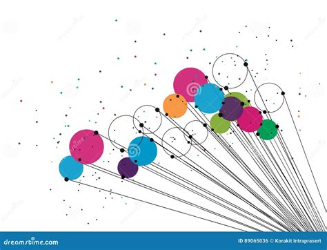Vector Technology Concept Connected Lines And Dots Stock Vector Illustration Of Energy