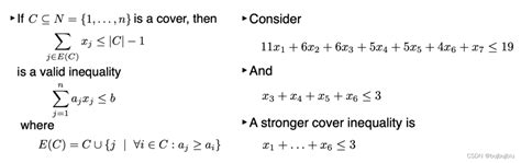 Discrete Optimization课程笔记5—混合整数规划 Csdn博客