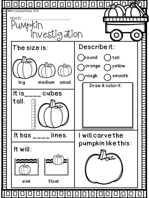 Fall Kindergarten Math Worksheets