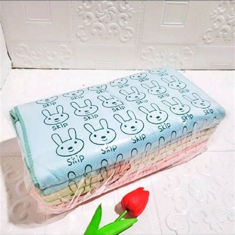 ผ้าเช็ดผมนาโน รุ่นหนา คละสี1โหล ขนาด35×75cm ผ้าเช็ดหน้า ผ้าเช็ดมือ