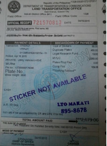 Penalty Lto Violation Fee Lto Motorcycle Registration Renewal Penalty