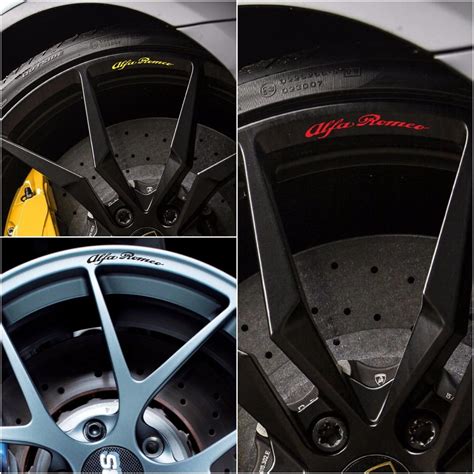 For X8 ALFA ROMEO Rims Alloy Wheels Decal Stickers MiTo Giulietta