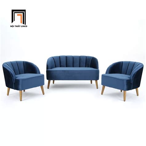 Bộ Ghế Sofa Nhỏ Xinh Vải Nhung Kt98 Chunni Cho Các Shop Tiệm Nội Thất