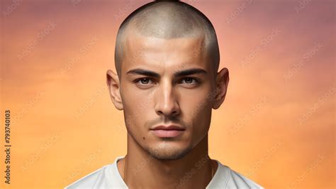 Pastel Buzz Cut Youthful Elegance Vibrant Pastel Scene Modern Buzz