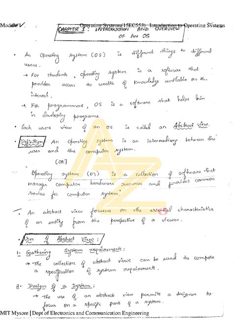 OS Mod1 Az Documents Good Notes For Module 1 R Del Fk UL T