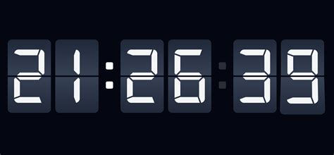 Online Digital Clock Number Clock Flip Animation Digital Clock