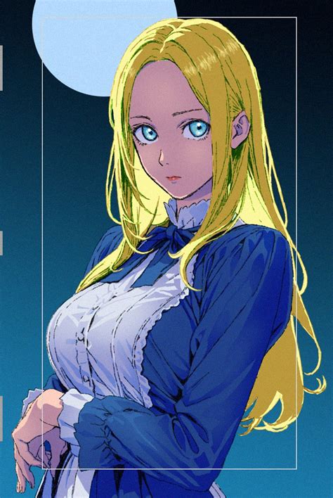 Safebooru 1girl Backlighting Blonde Hair Blue Dress Blue Eyes Blue