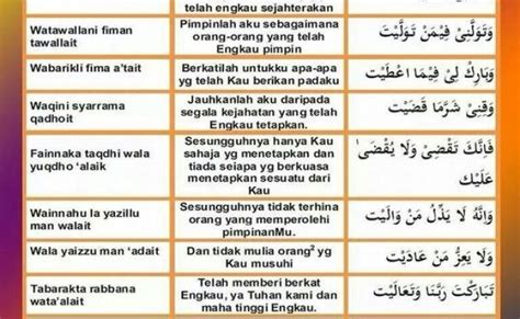 Doa Qunut Rumi Dan Jawi Panduan Lengkap Solat Sunat Dhuha Azhan Co
