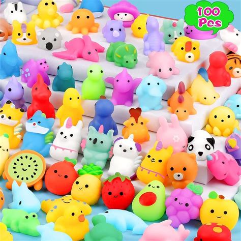 100pcs Mochi Squishy Toys Kawaii Squishies Fidget Toys