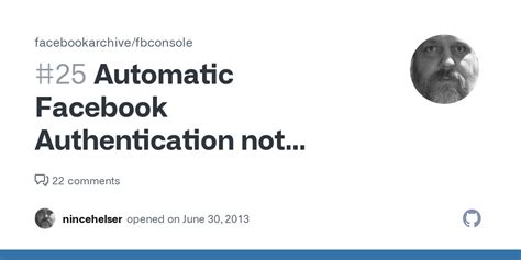 Automatic Facebook Authentication Not Working Issue Facebookarchive Fbconsole Github