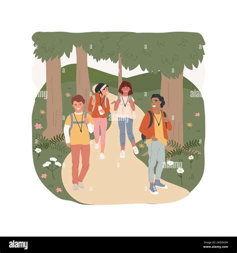 National Park Trip Isolated Cartoon Vector Illustration Nature