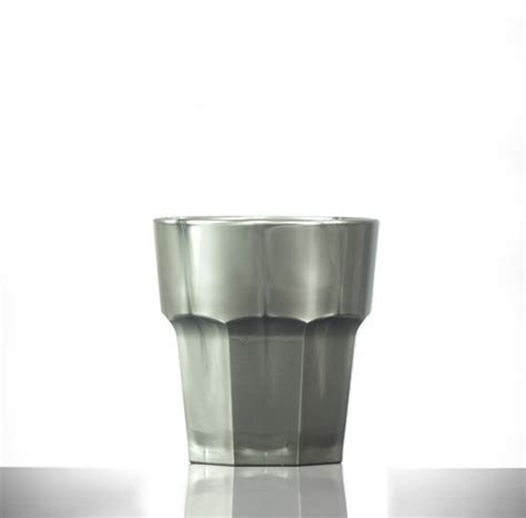 Elite Remedy Polycarbonate Rocks Tumblers Silver 9oz 256ml Gold