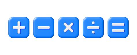3d Minimal Calculator Isolated 3d Look Mathematics Icon Addition