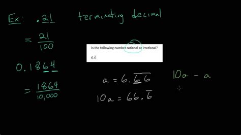 Classify Numbers Rational And Irrational Decimals Youtube