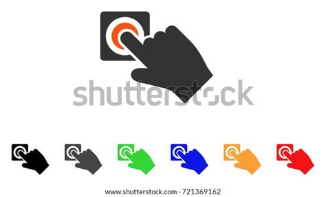Push Alarm Button Icon Vector Illustration Stock Vector Royalty Free