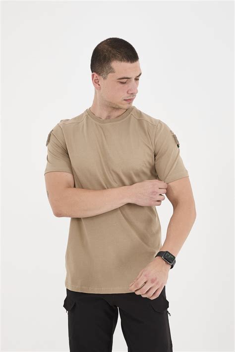 İssİ Tactical Peçli Taktik Tişört Bej Modelleri En Uygun Fiyatlarla