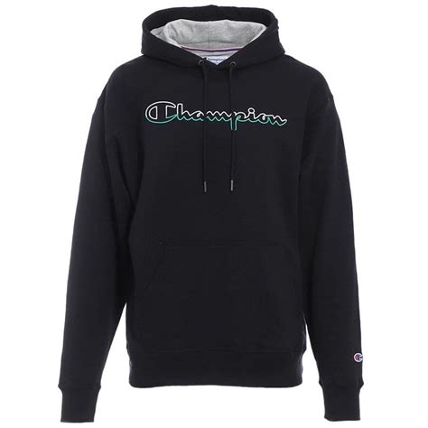 Champion Powerblend Graphic Hoodie Black The Nines