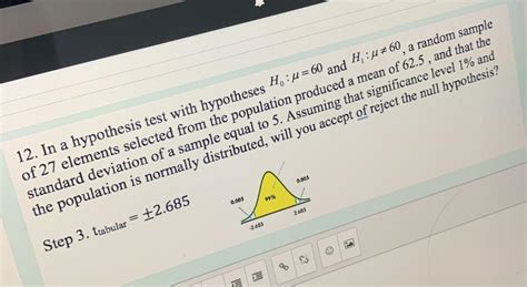 Solved In A Hypothesis Test With Hypotheses H Chegg