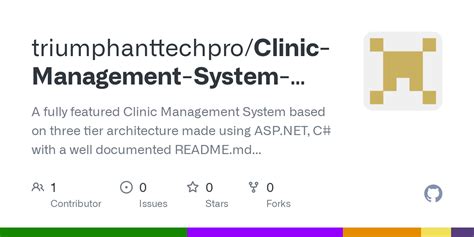 Github Triumphanttechpro Clinic Management System Asp Net A Fully Featured Clinic Management