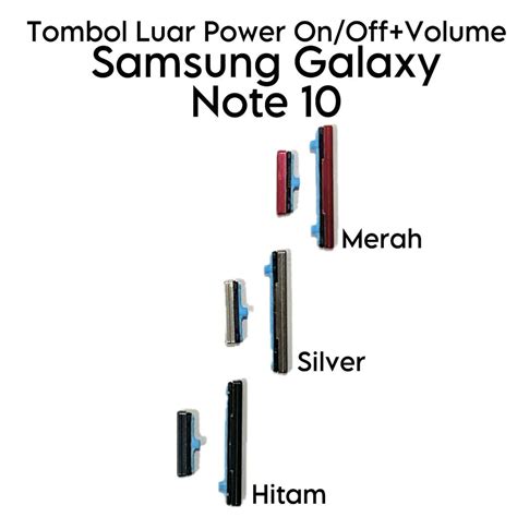 Jual Tombol Luar 1 Set Volume Power On Off Samsung Galaxy Note 10 Note10 N970 SM