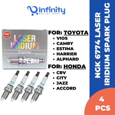 NGK 6774 Laser Iridium Spark Plug For City/ Accord/ Jazz/ Fit | Lazada
