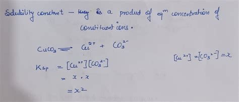 Solved Writing A Solubility Product Ksp Expression Complete The