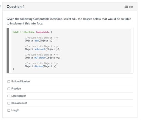 Solved Question 4 10 Pts Given The Following Computable
