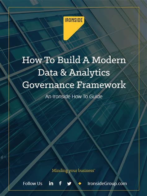 Data And Analytics Governance Framework Guide Ironside Group