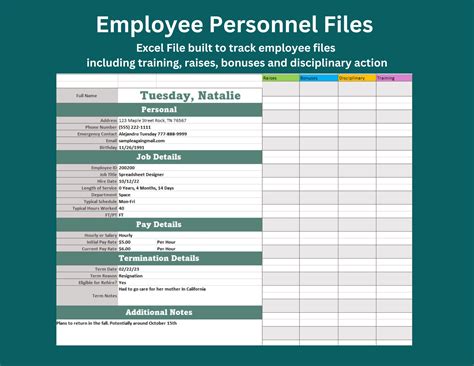 Employee Personnel Templates