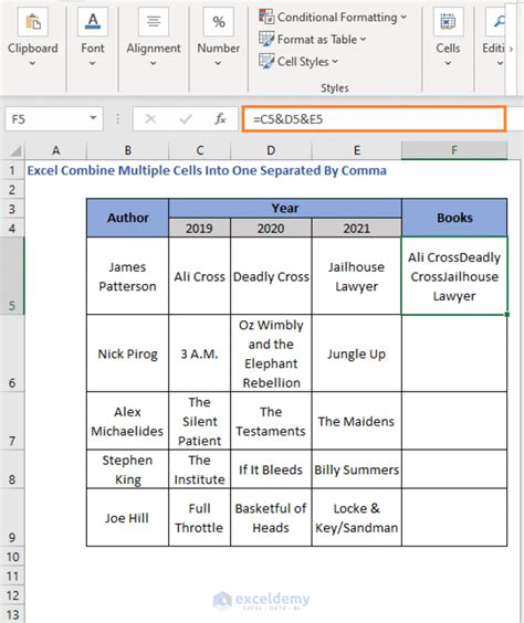 How To Combine Multiple Cells Into One Cell Separated By Comma In Excel Functions VBA