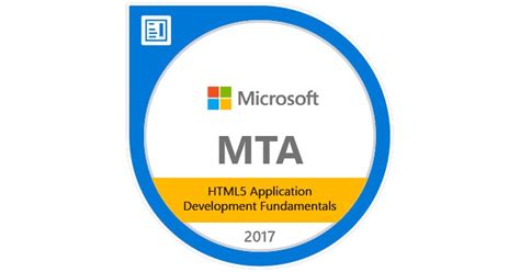 Mta Html5 Application Development Fundamentals Certified 2017 Was